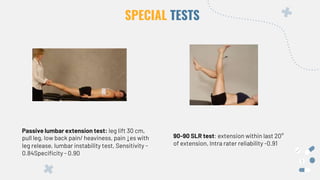 Lumbar spine physical examination in physiotherapy.pptx