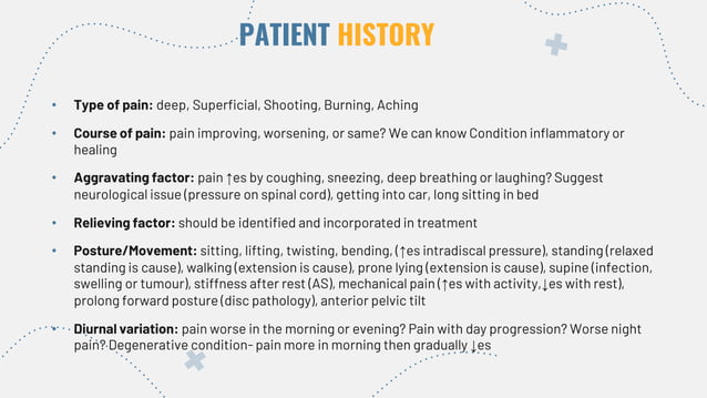 Lumbar spine physical examination in physiotherapy.pptx