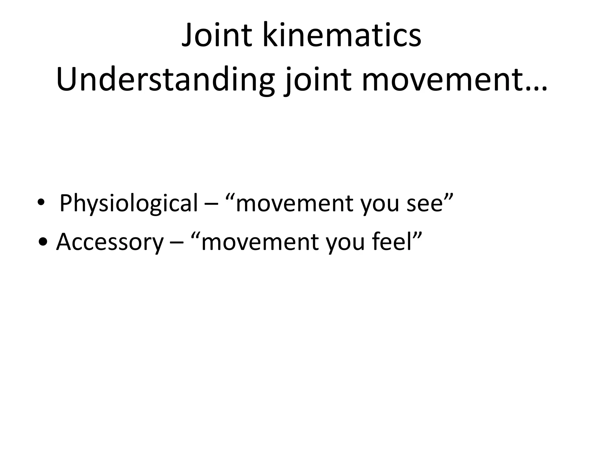 Introduction to Lumbar Spine Mobilisation - Maitland & Mulligan ...
