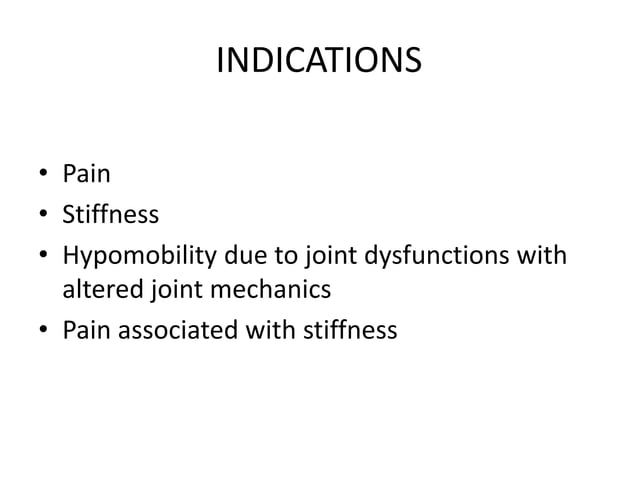Basics of Lumbar spine mobilisation | PPT