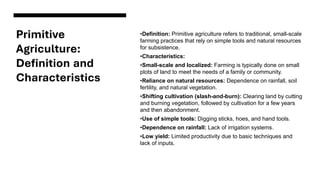 Lumbering and Primitive Agriculture lecture | PDF