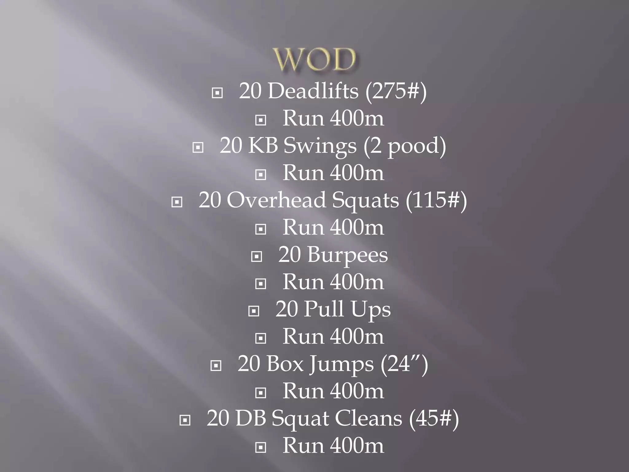 Lumberjack 20 at CrossFit Enhance | PPTX