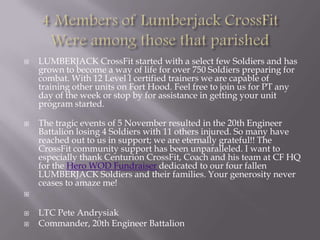 Lumberjack 20 at CrossFit Enhance | PPTX