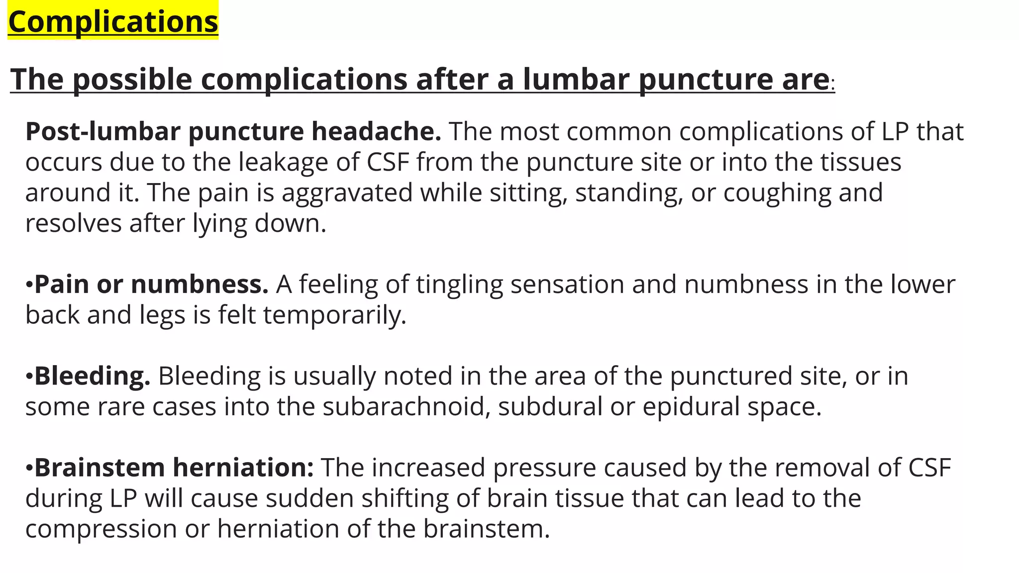 Lumber puncture ppt | PDF