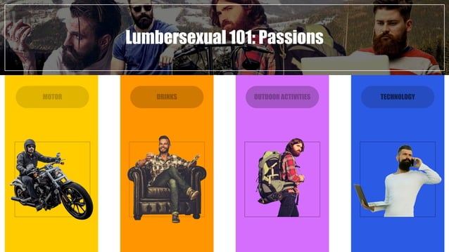 Lumbersexual Infographic Ppt