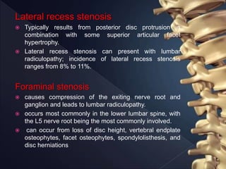 Lumbar spinal stenosis | PPT