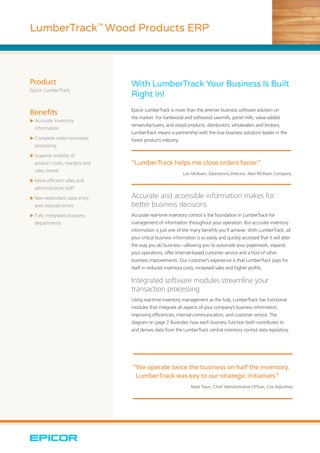 Lumber track overview 2018 | PDF