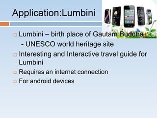 Lumbini travel guide app | PPTX