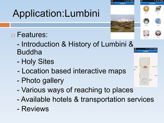 Lumbini travel guide app | PPTX