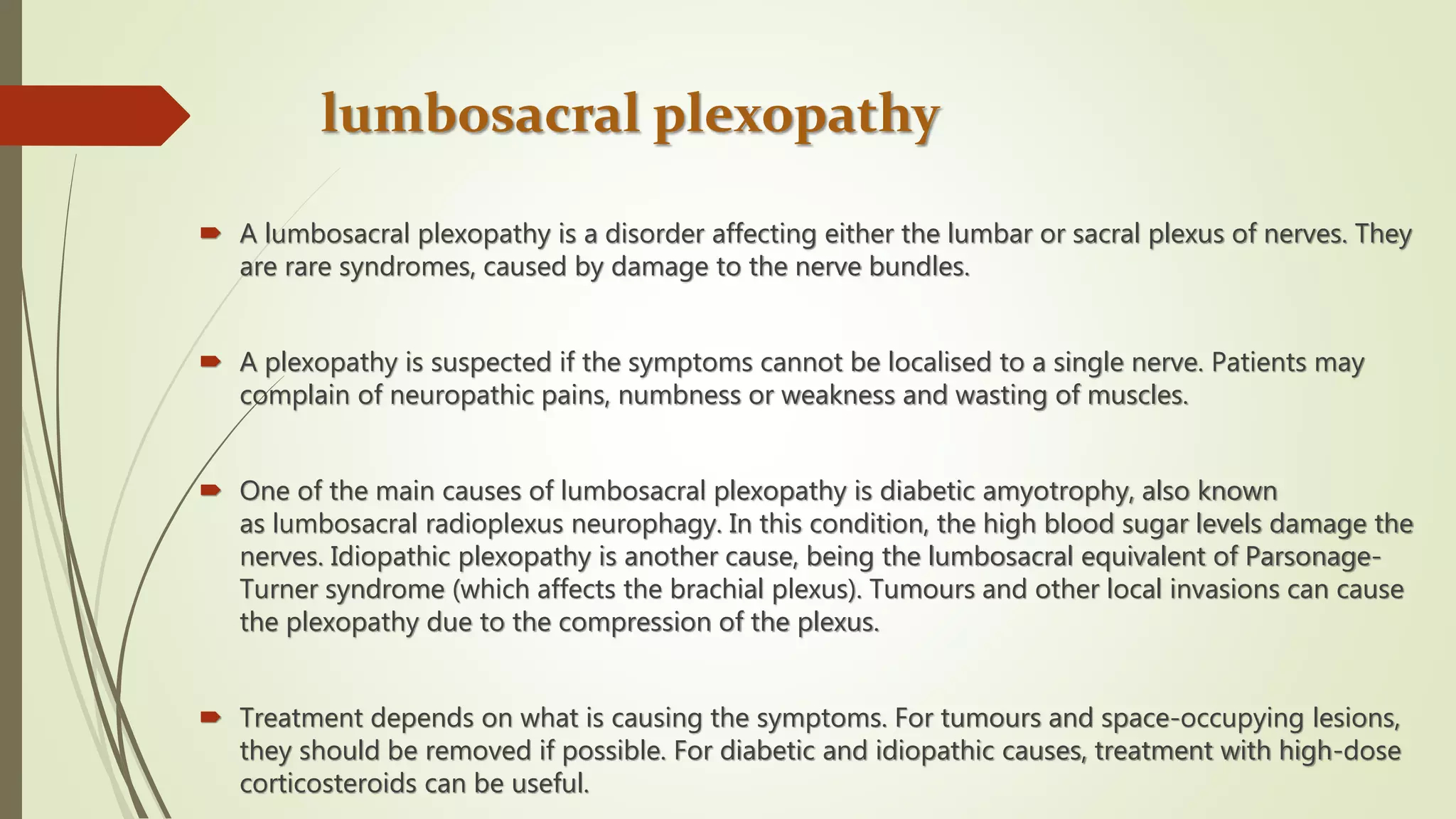 Lumbosacral (lumbar & sacral) plexus | PPTX