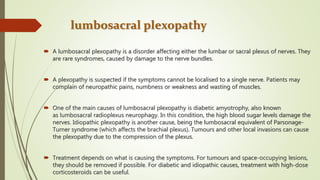 Lumbosacral (lumbar & sacral) plexus | PPTX