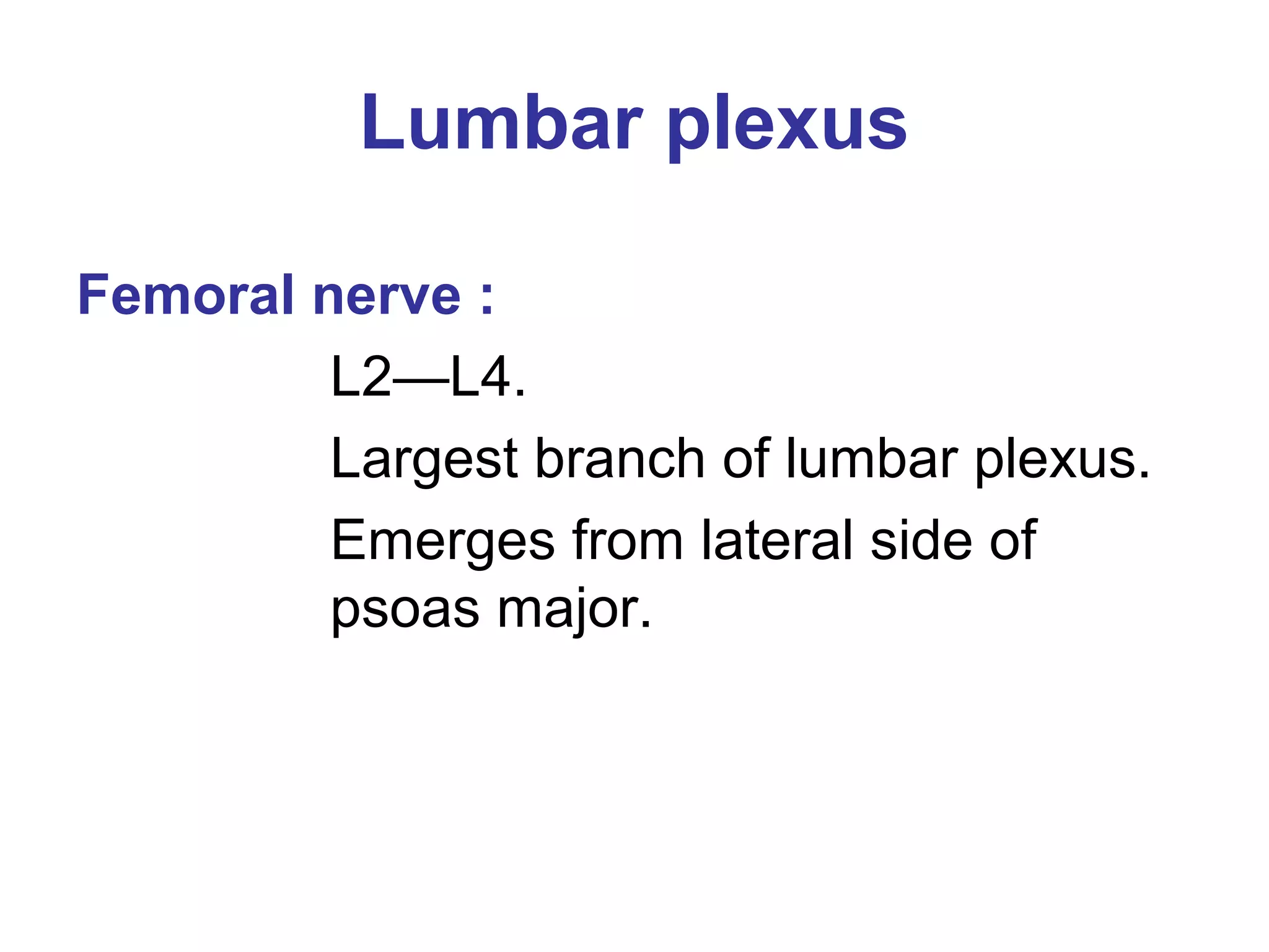 Lumbosacral plexus by dr swapan (1) | PPT