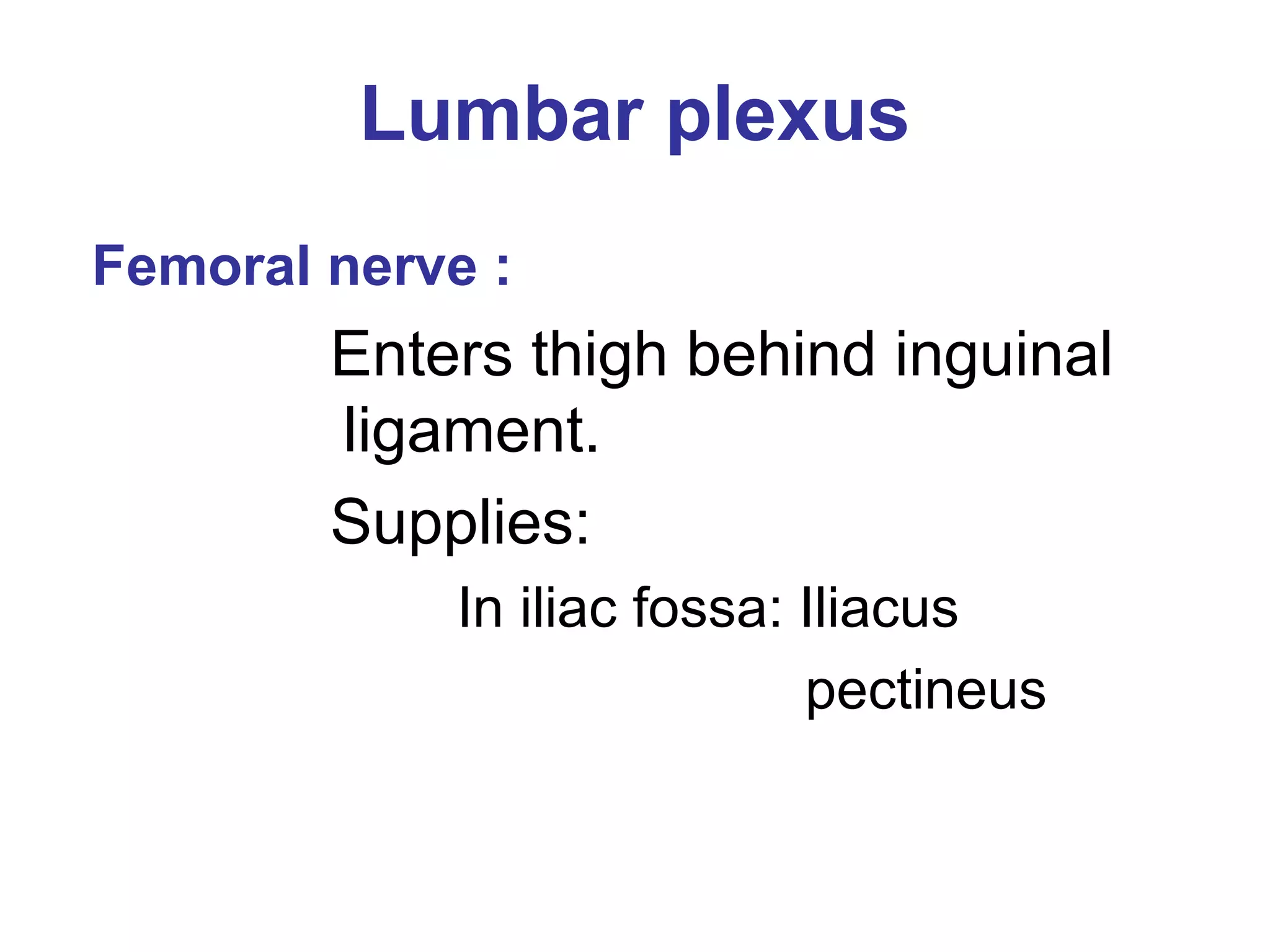 Lumbosacral plexus by dr swapan (1) | PPT