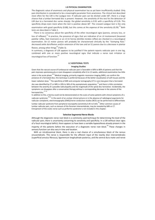 Lumbosacral radicular pain 1 | PDF