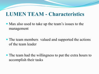 Lumen and Absorb teams at Crutchfield Chemical Engineering | PPTX