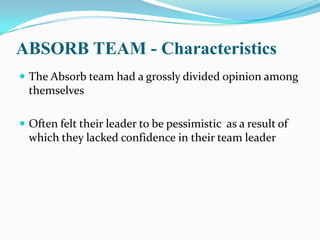 Lumen and Absorb teams at Crutchfield Chemical Engineering | PPTX