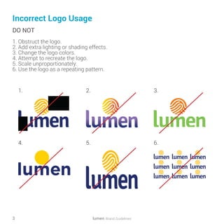 Lumen Brand Guidelines | PDF | Design | Fine Art