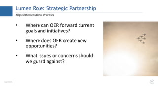 Lumen model jump starting success with oer | PDF