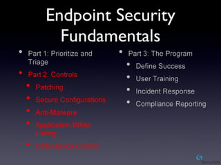 Endpoint Security Fundamentals Part 2: Leveraging the Right Enforcement Controls | PPT