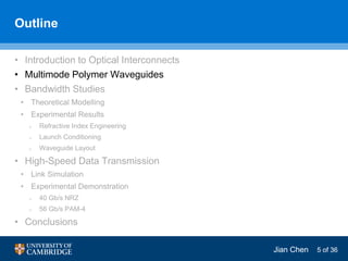 Polymer Waveguide Based Optical Interconnects for High-Speed On-Board Communications | PDF