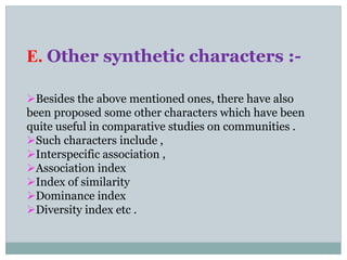 Analysis of community | PPTX
