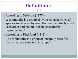 Analysis of community | PPTX