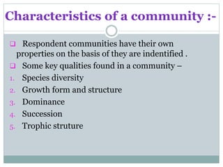 Analysis of community | PPTX