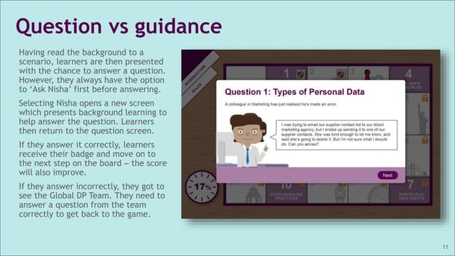 GDPR game framework from Lumesse Learning | PPT