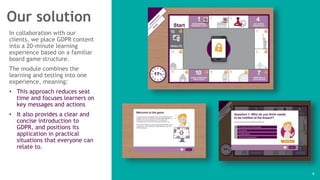 GDPR game framework from Lumesse Learning | PPT