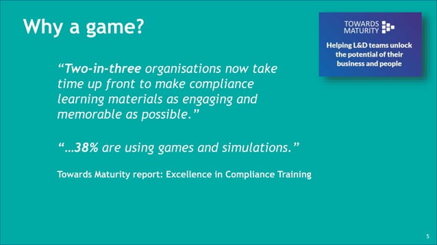 GDPR game framework from Lumesse Learning | PPT