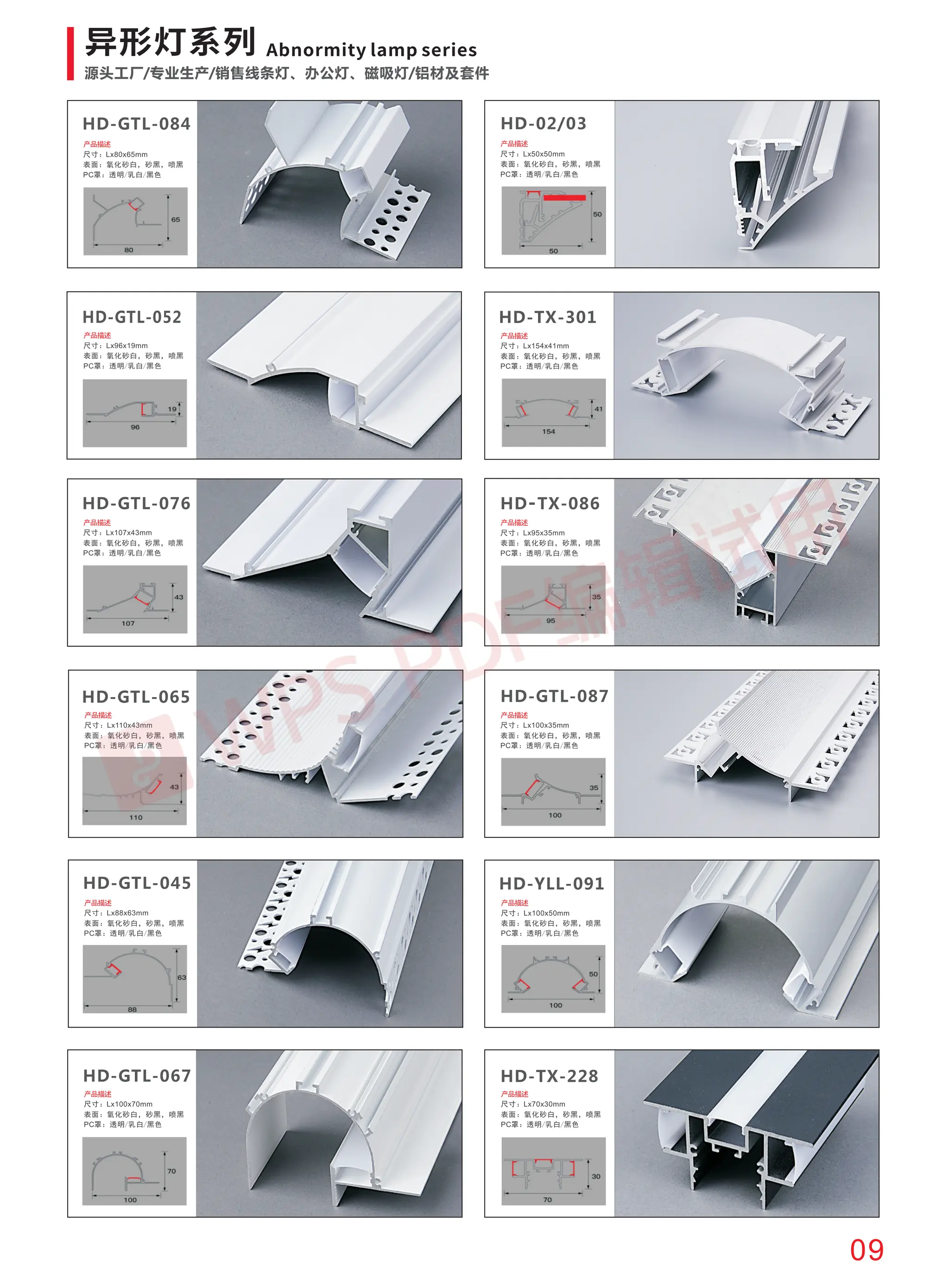 Lumihome Aluminum Profile data sheet, linear light fixture | PPT