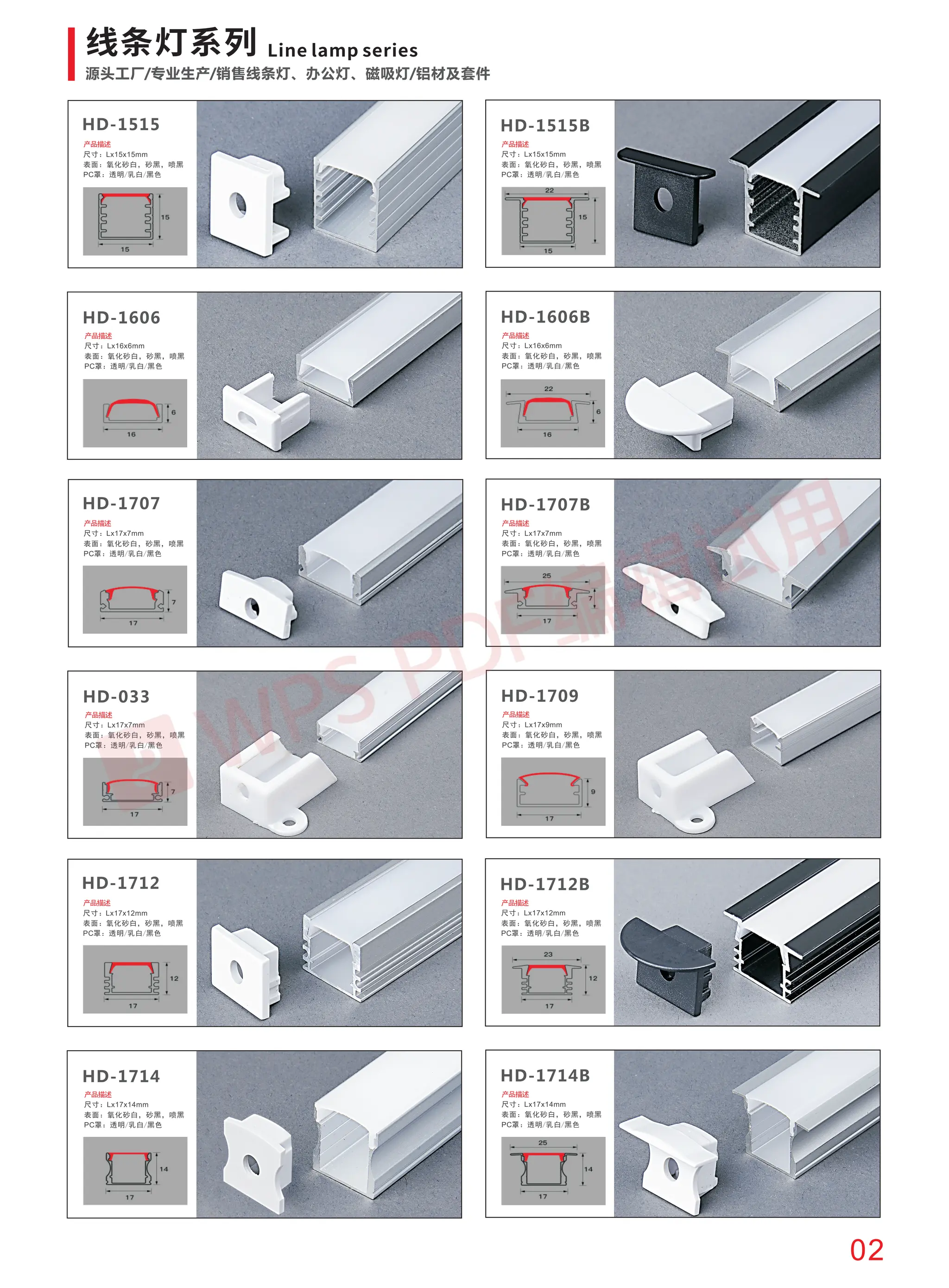 Lumihome Aluminum Profile data sheet, linear light fixture | PPT