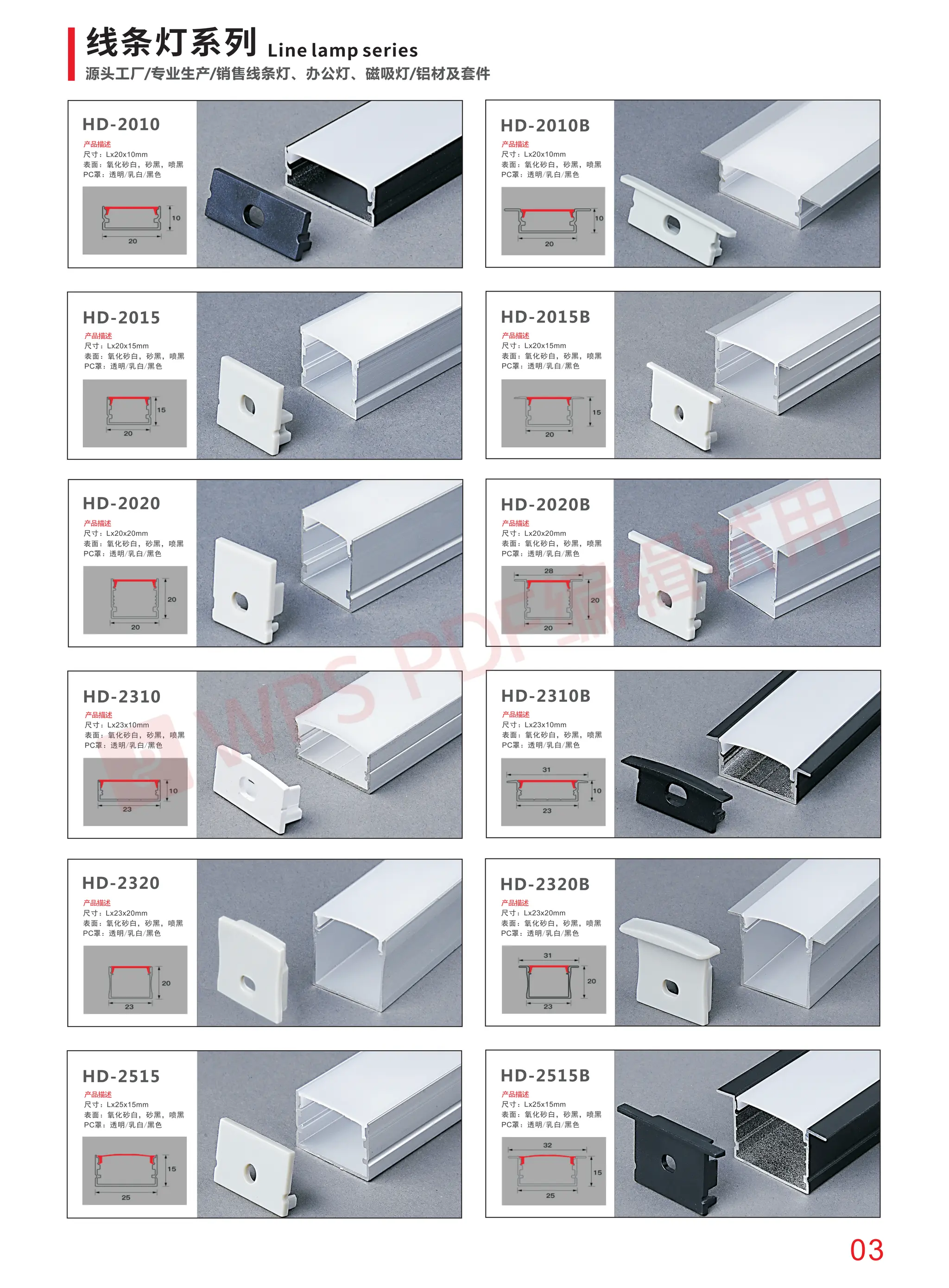 Lumihome Aluminum Profile data sheet, linear light fixture | PPT