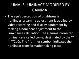Luminace and Luma | PPTX