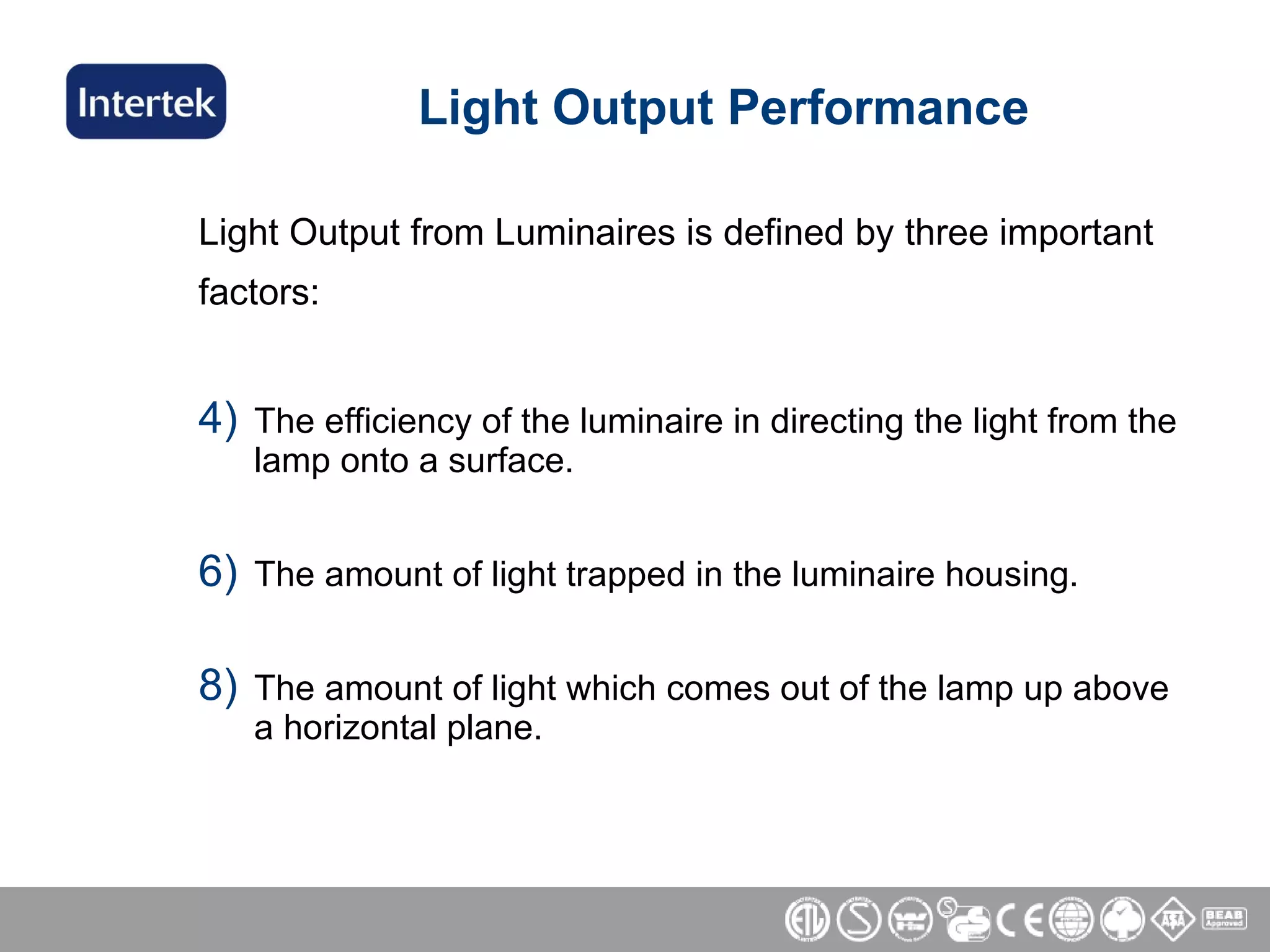 Luminaire Photometry External[1] | PPT