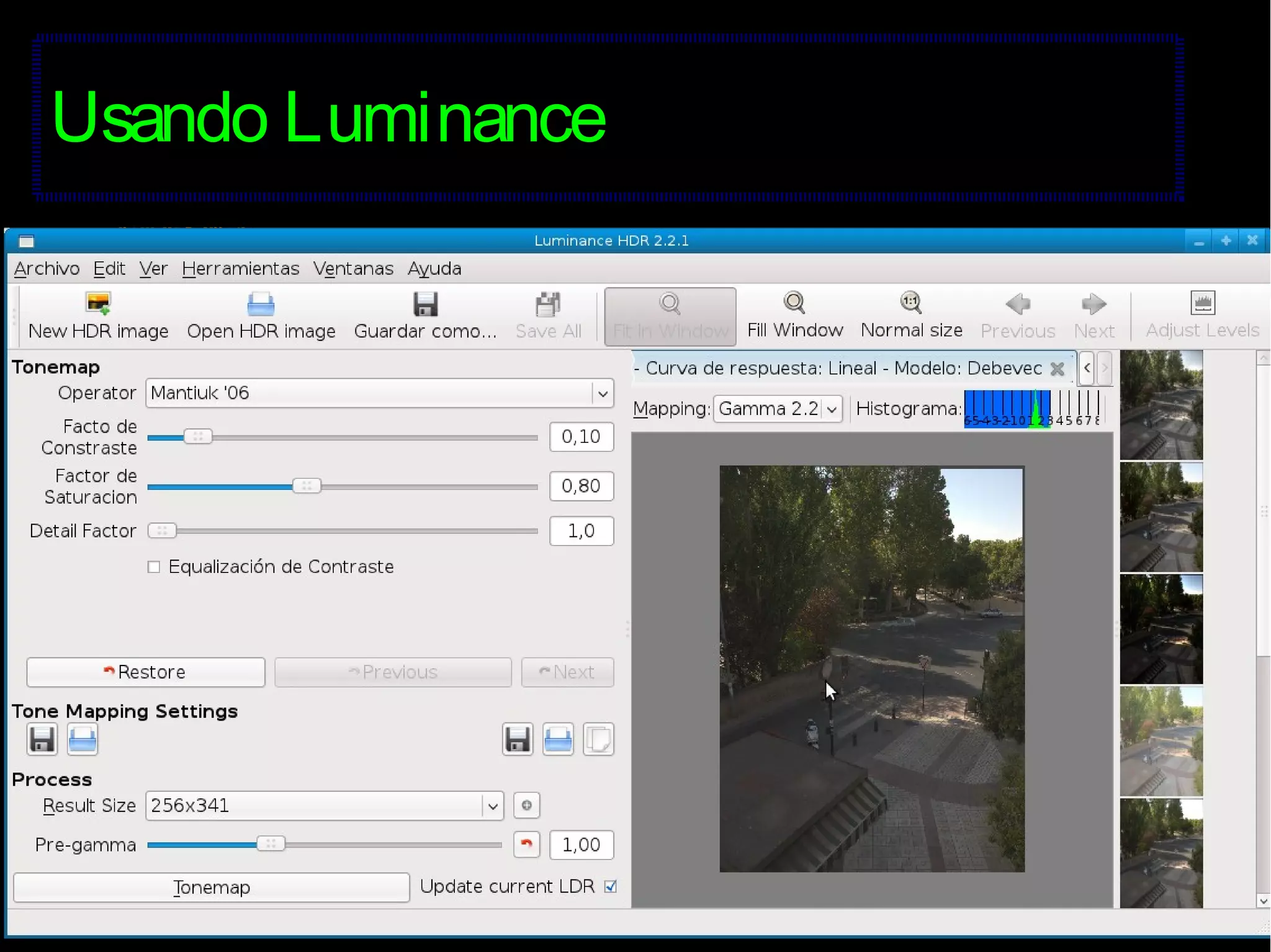 Introducción a HDR y Tonemapping con Luminance | ODP