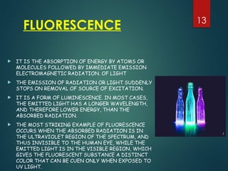 LUMINESCENCE the full process about it when | PPTX