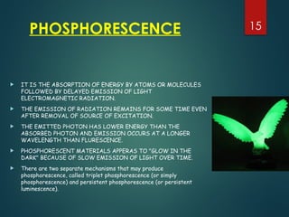 LUMINESCENCE the full process about it when | PPTX