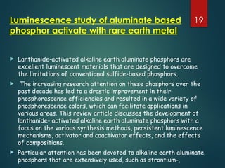 LUMINESCENCE the full process about it when | PPTX