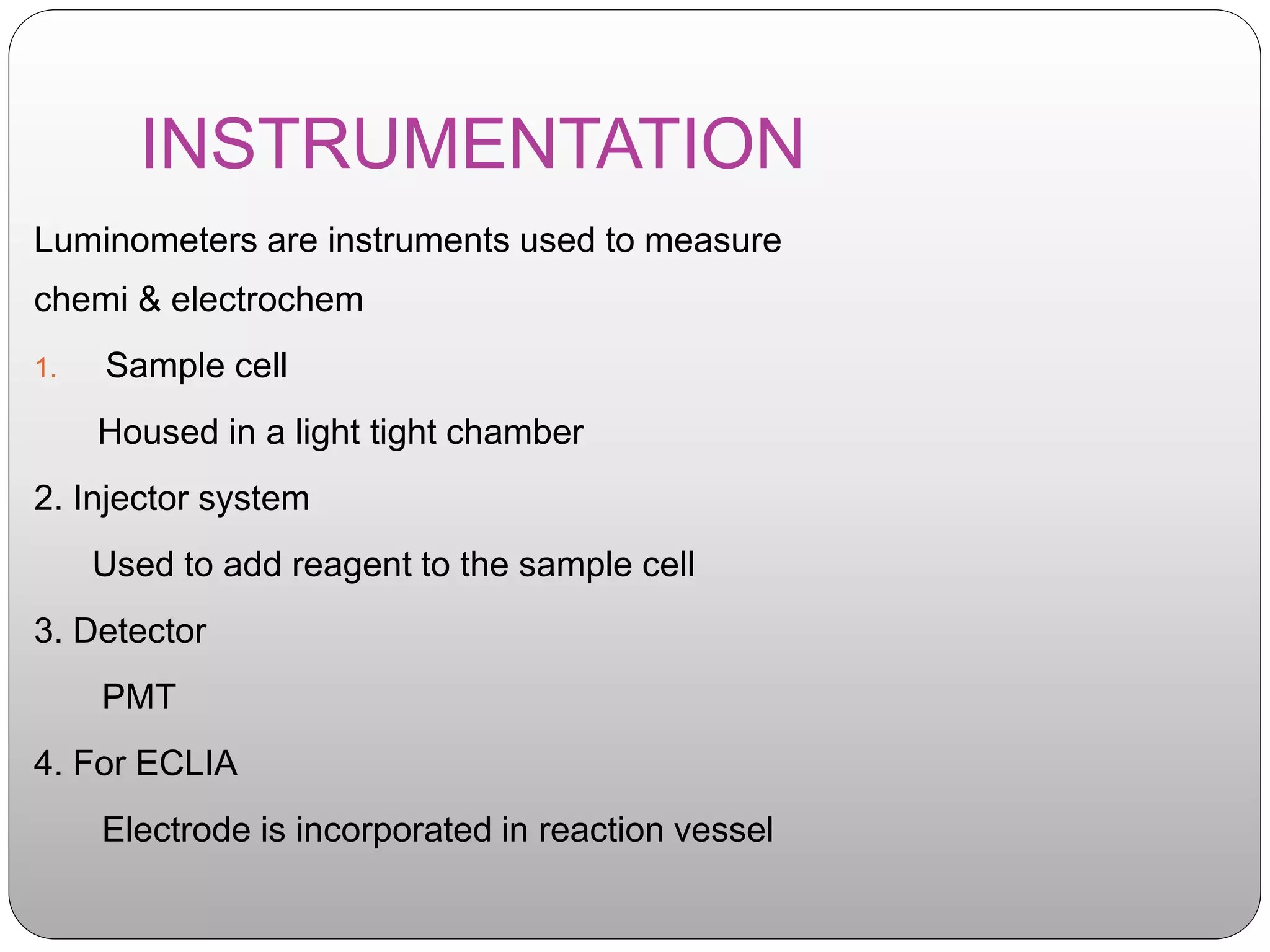 electrochemiluminescence by Dr. Anurag Yadav | PPTX