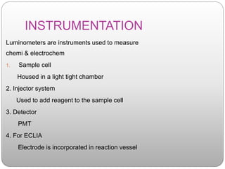 electrochemiluminescence by Dr. Anurag Yadav | PPTX