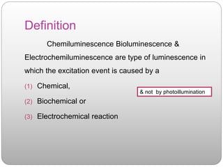 electrochemiluminescence by Dr. Anurag Yadav | PPTX