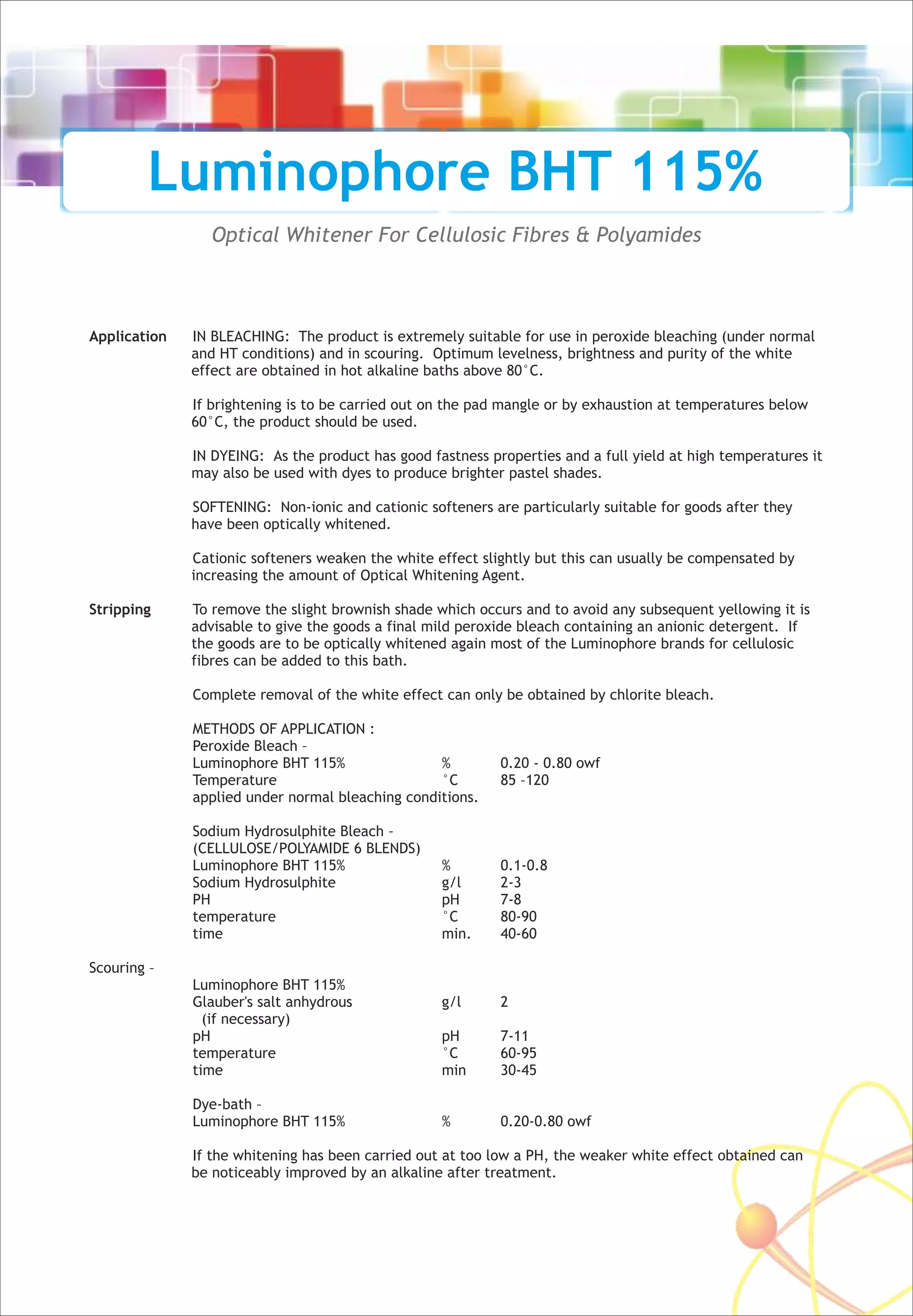 Luminophore bht | PDF