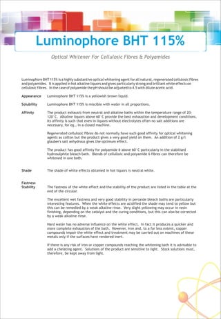 Luminophore bht | PDF