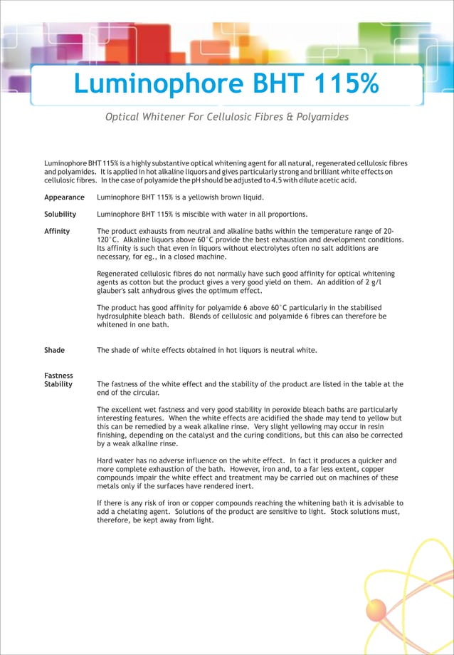 Luminophore bht | PDF