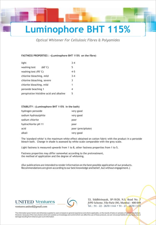 Luminophore bht | PDF