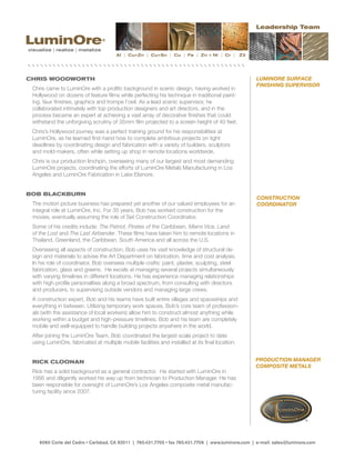 Luminore Overview | PDF