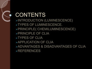 Luminoscence immunoassay | PPTX