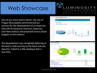 Luminosity Technologies : Award Winning & Value for Money Technology Development! | PDF