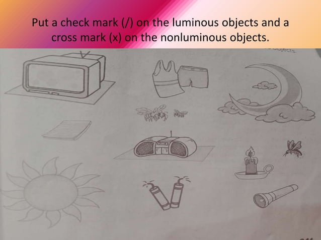 Luminous and Nonluminous Materials | PPTX